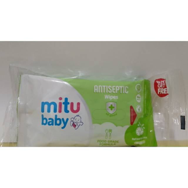 Jual Tissue Mitu Baby Wipes Antiseptik isi 10 lembar | Shopee Indonesia
