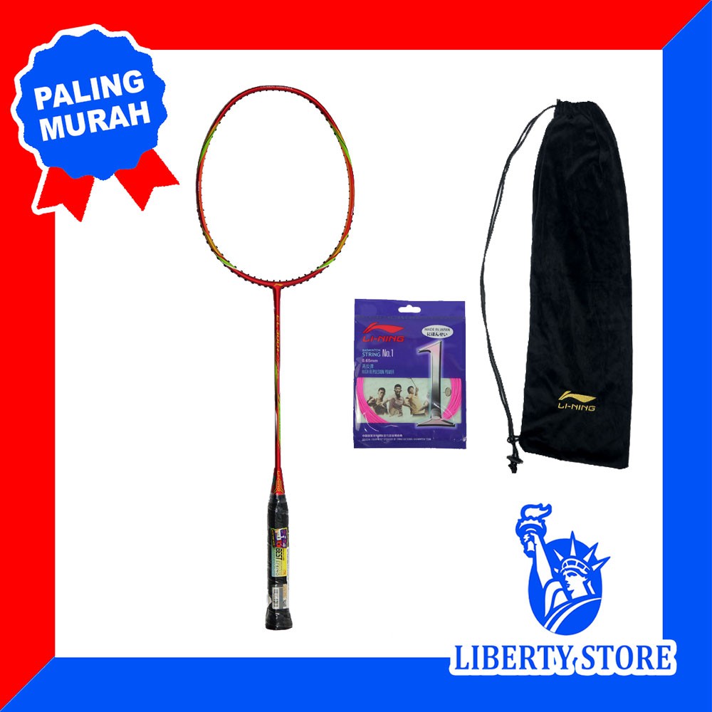 Jual Raket Badminton ORIGINAL LINING CHEN LONG CL 300 PLUS + TAS SERUT ...