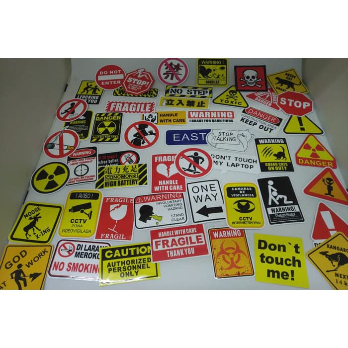 Jual Stiker koper / luggage tag Travel Label Sign Logo / Fragile Logo ...