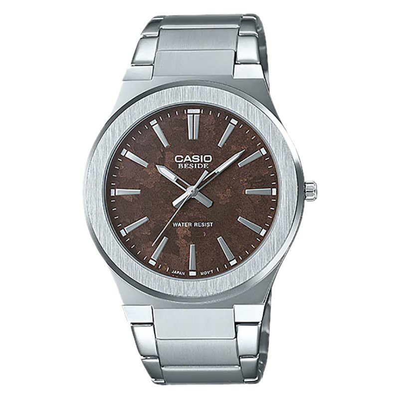 Jual Jam Tangan Pria Casio BEM-SL100D-5ADF Beside Analog Brown Dial ...