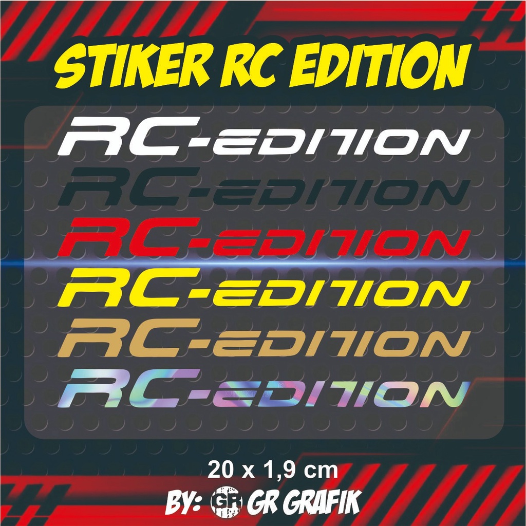 Jual Sticker Cutting RC EDITION shock motor cutting harga murah tanpa ...