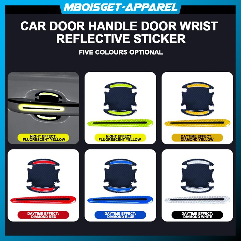 Jual MBOISGET - Seametal Reflective Sticker Gagang Pintu Mobil Car Door ...