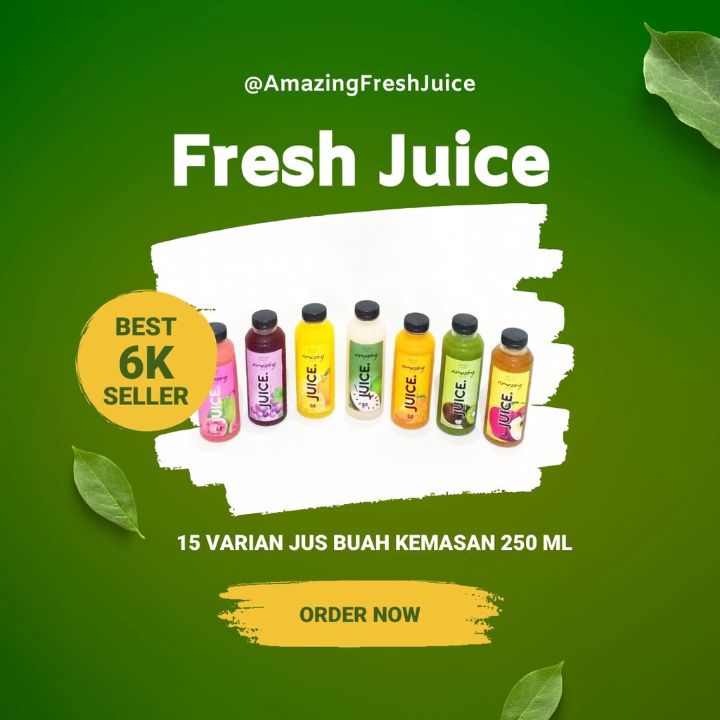Jual Fresh Juice 250ml 15 Varian Jus Buah Asli | Shopee Indonesia