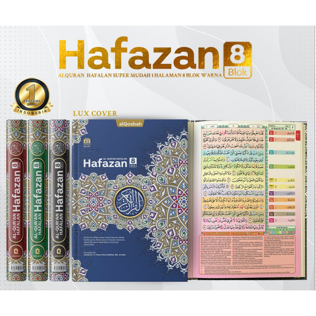 Jual AL-QURAN HAFAZAN 8 BLOK A5, AL QURAN HAFALAN TERJEMAH | Shopee ...