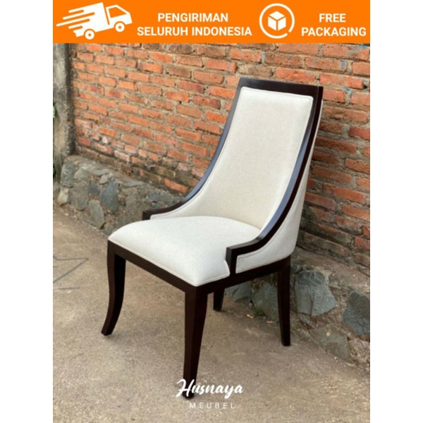Jual KURSI MAKAN BUSA MINIMALIS KAYU JATI / KURSI MAKAN JATI MINIMALIS ...