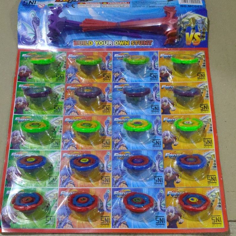 Jual Mainan anak Gangsing Gasing gangsingan plastik Beyblade tarik ...