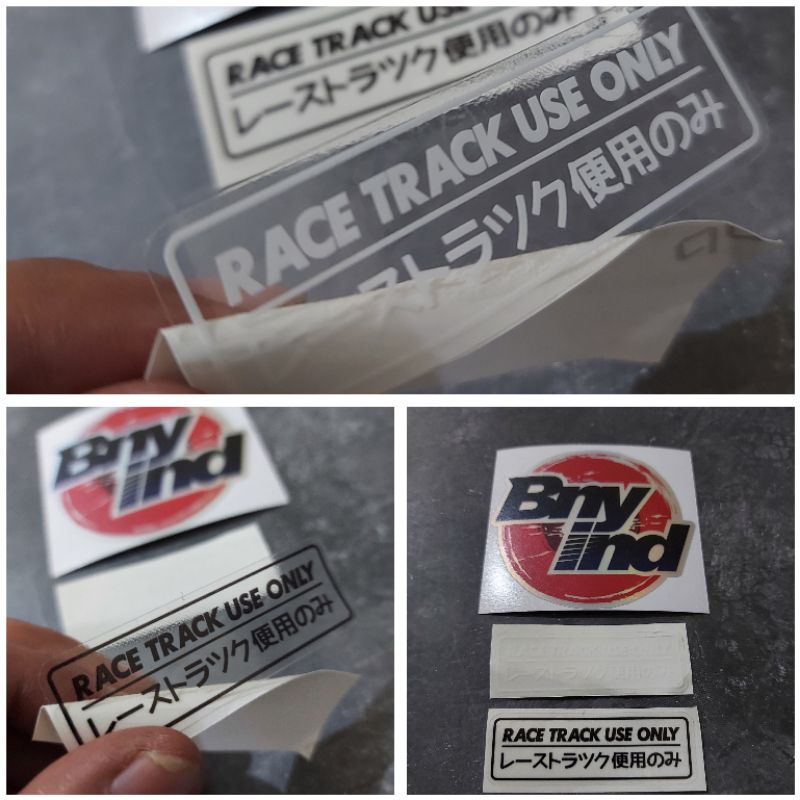 Jual STICKER RACE TRACK USE ONLY JAPAN TRANSPARAN | Shopee Indonesia