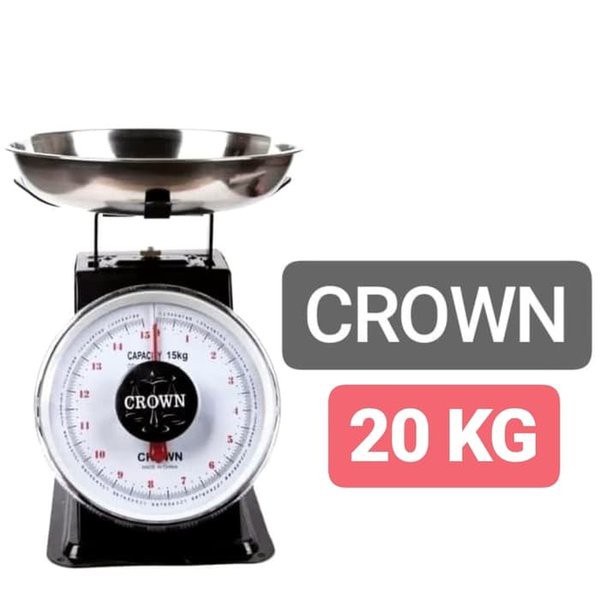 Jual Timbangan Duduk/Timbangan Manual/Timbangan Buah Crown 20 Kg super kokoh | Shopee Indonesia