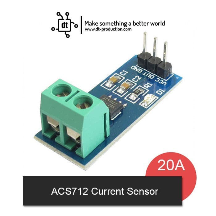 Jual ACS712 Sensor Arus Listrik 20A AC DC Hall Current Sensor | Shopee ...
