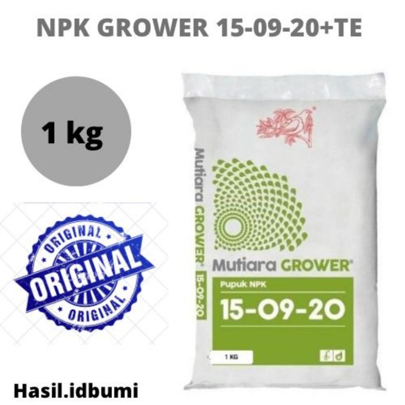 Jual Pupuk NPK Grower 15-09-20+TE 1kg | Shopee Indonesia