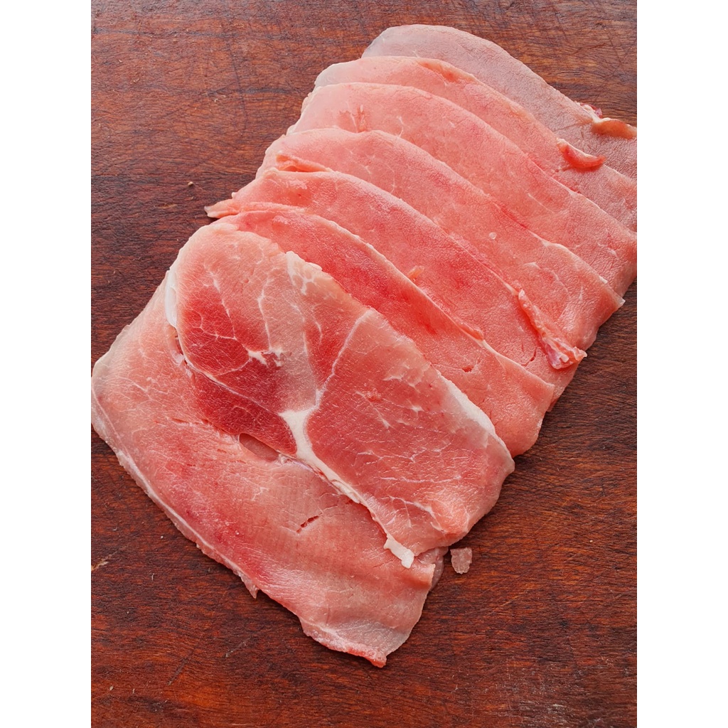 Jual daging slice / paha / pork meat 250gr | Shopee Indonesia