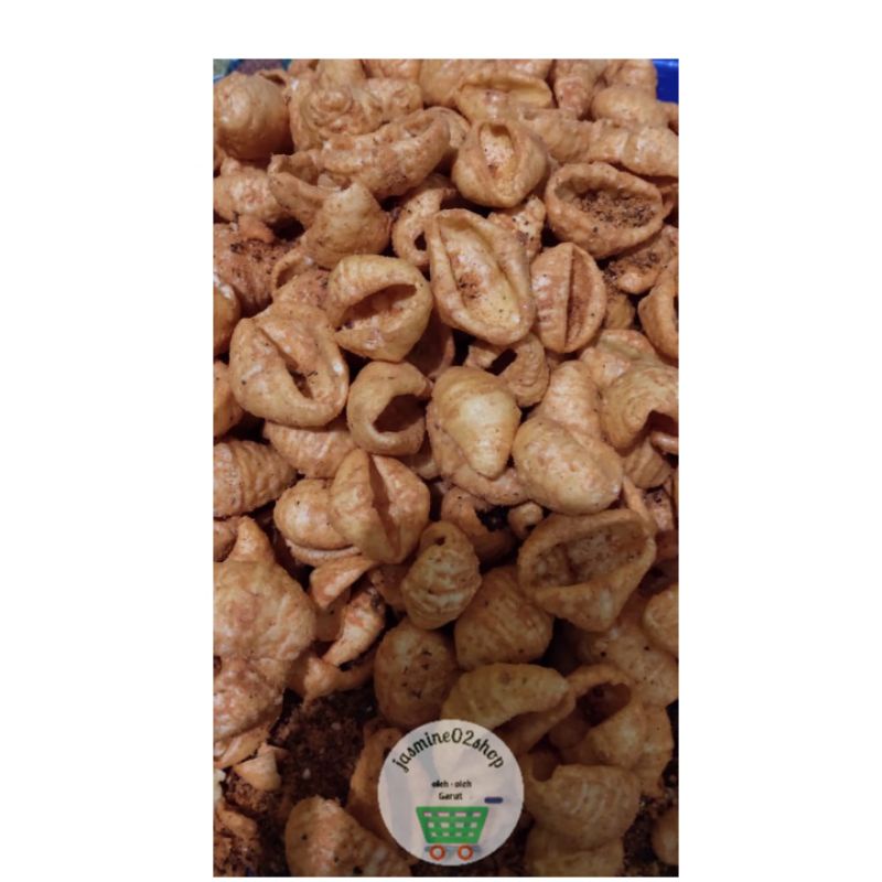 Jual KERUPUK KERANG/MAKRONI KERANG/KERANG BANTAT 200gr ( pedas gurih ...