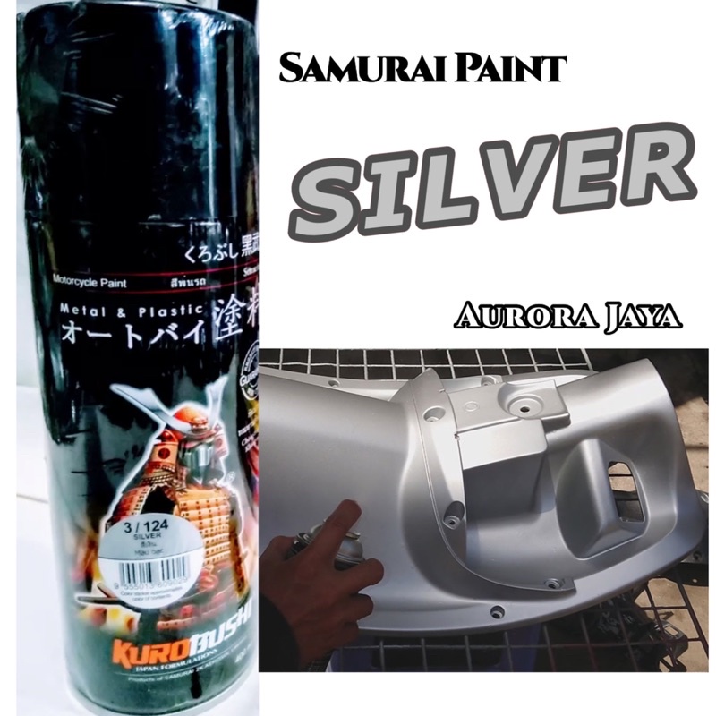 Jual Samurai Paint Silver 124 Silfer Solid Gloss Pilok Tahan Bensin ...