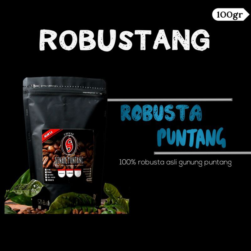 Jual KOPI ROBUSTA GUNUNG PUNTANG ASLI 100GR | KOPI BUBUK/BIJI 100GR ...