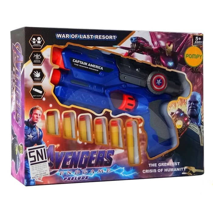 Jual Soft bullet gun avenger captain america | Shopee Indonesia