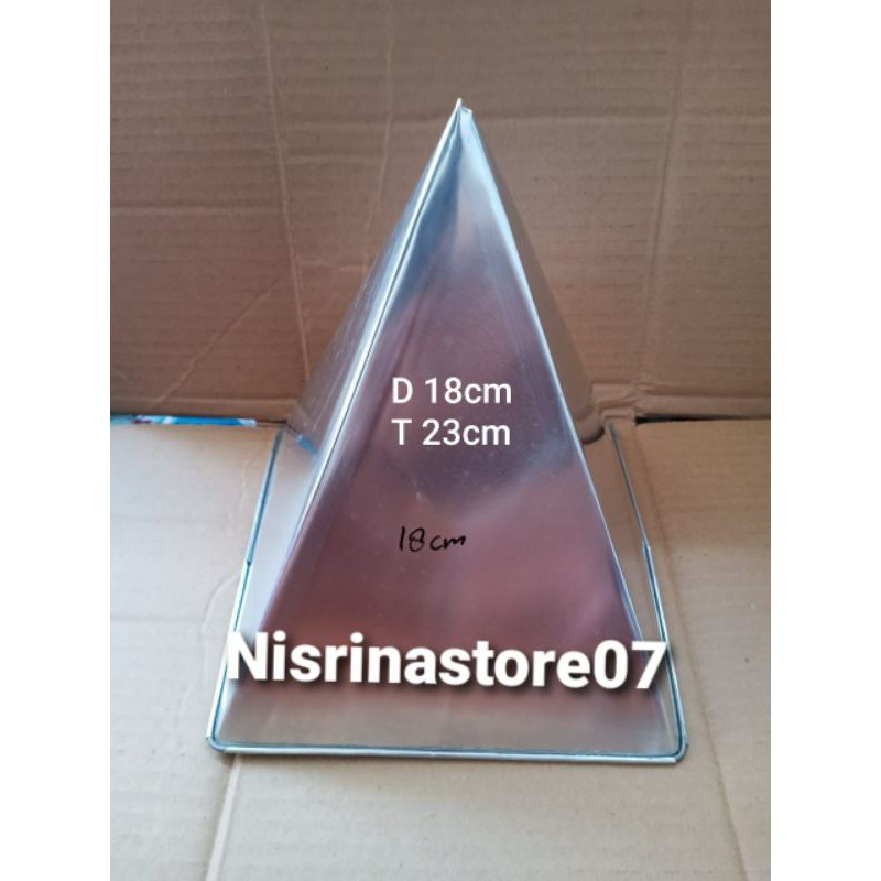 Jual Cetakan nasi timpeng piramid/ tumpeng nasi kuning piramid/ uk 18 ...