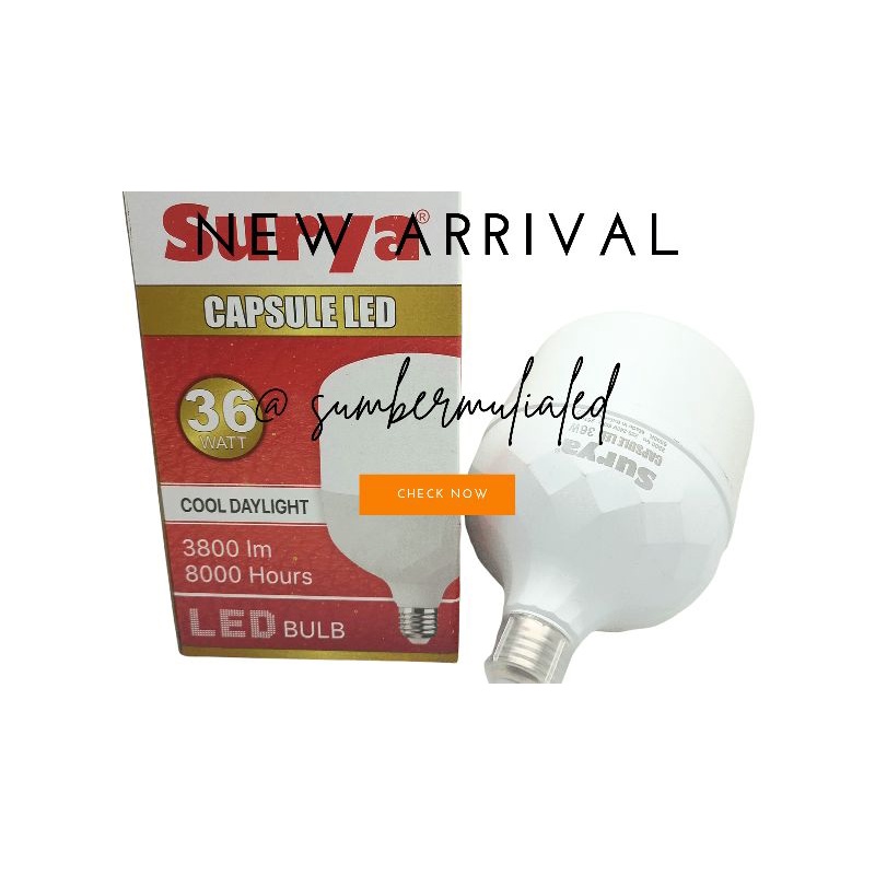 Jual SURYA CAPSULE LED G3 36W 36 WATT LAMPU LED KAPSUL GARANSI 1 TAHUN X 40W | Shopee Indonesia