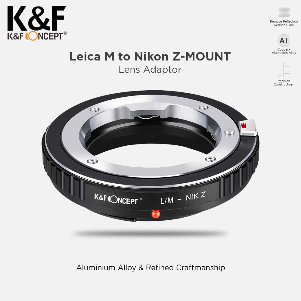 Jual K&F Concept Lens Mount Adapter Leica M to Nikon Z Mount KNF Concept | Shopee Indonesia