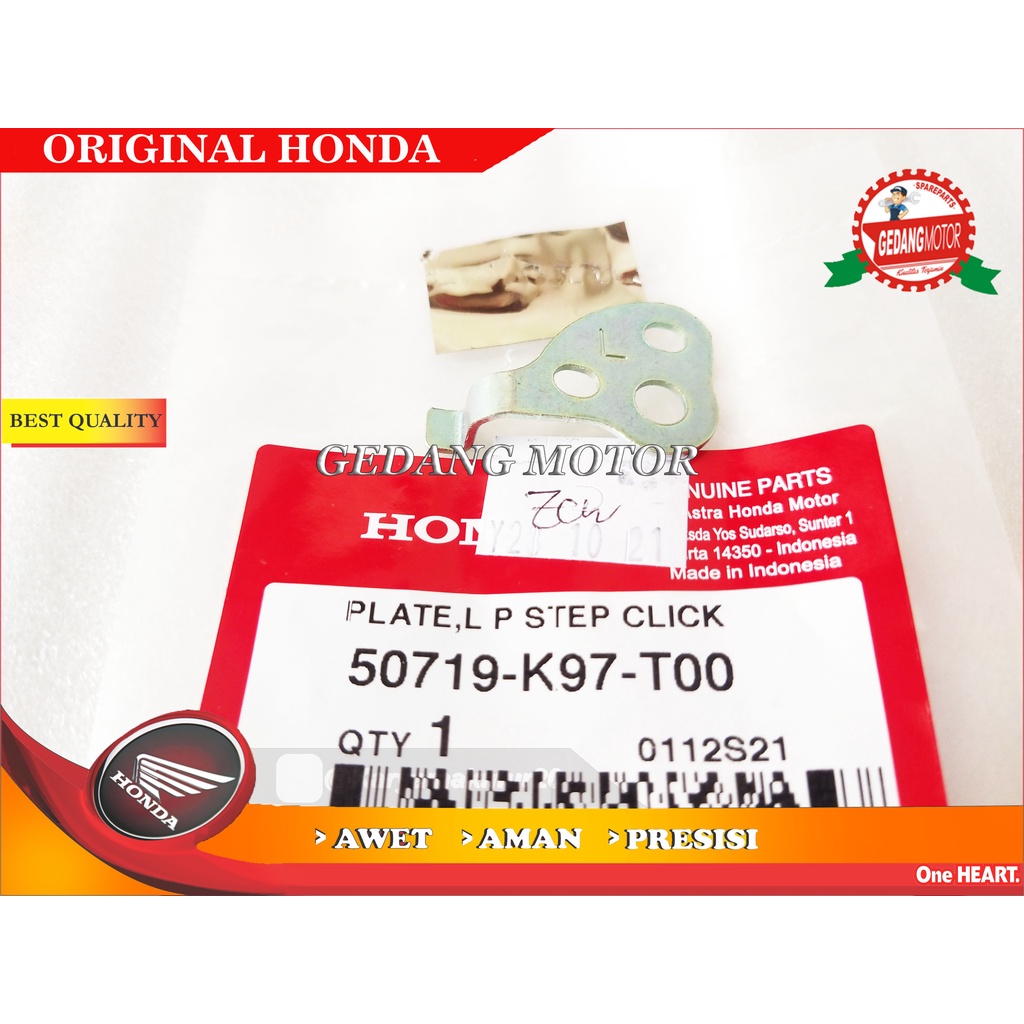 Jual PLAT PLATE L STEP PCX 150 HYBIRD KIRI FOOTSTEP ORI AHM 50719-K97 ...