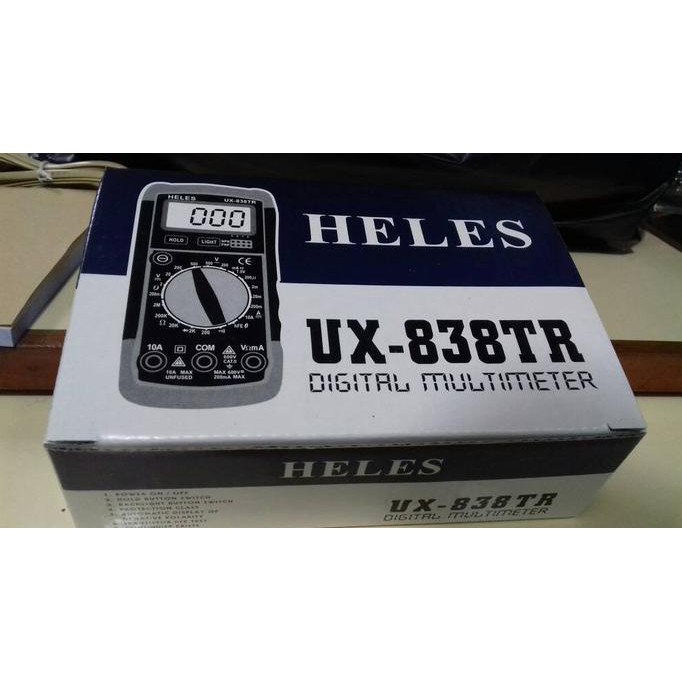 Jual Multimeter Multitester Digital Heles Ux-838Tr Pcmja29 | Shopee ...
