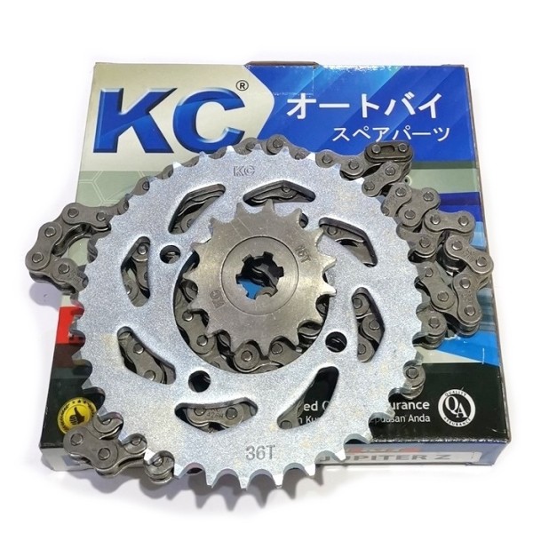 Jual CHAINKIT JUPITER Z GIRSET GEAR KOMPLIT GEAR PAKET KC JUPITER Z ...