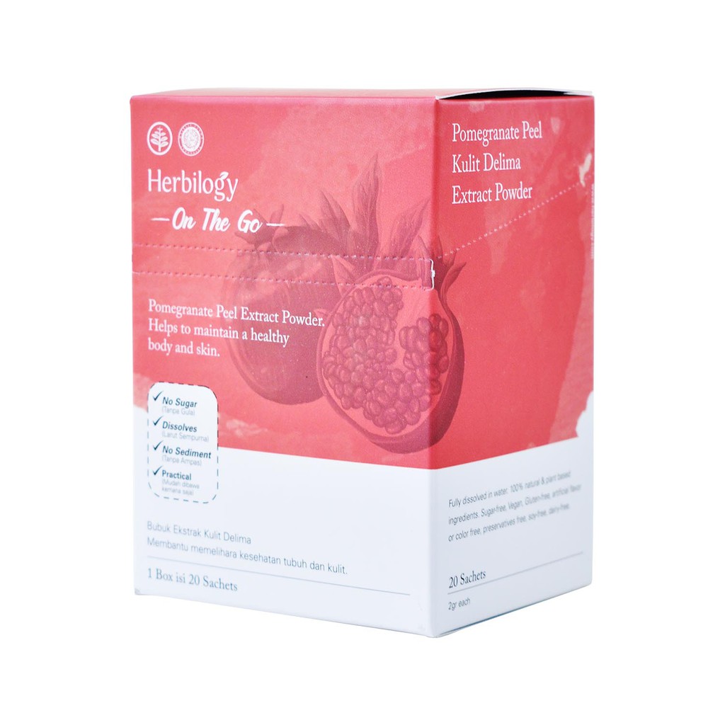 Jual Herbilogy On The Go – Pomegranate Peel Extract Powder Isi 20 ...