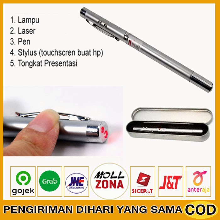 Jual PULPEN PEN EXCLUSIVE PENA PRESENTASI 5 IN 1 LASER POINTER BOX ...