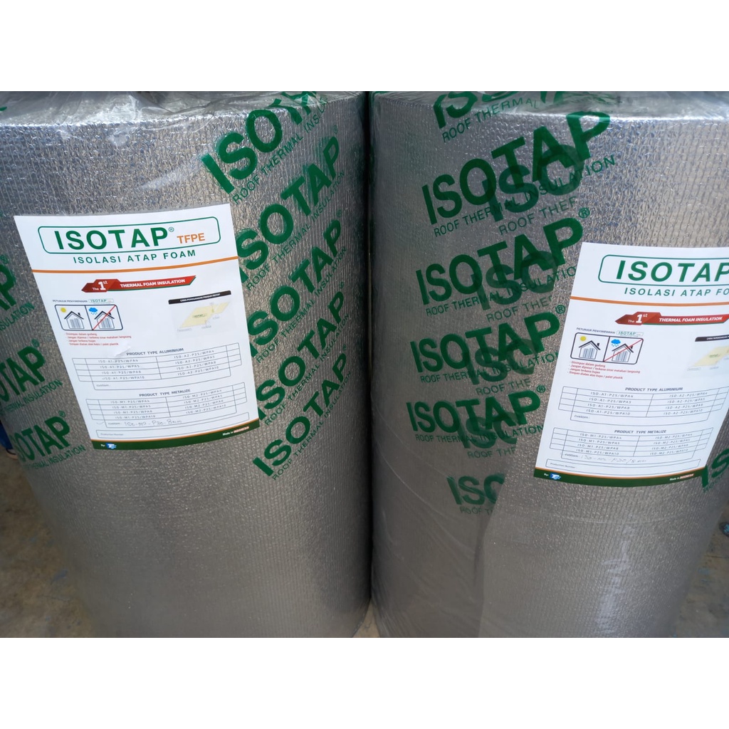 Jual ISOTAP Insulasi atap terbaik double side 4mm panjang 30 meter ...