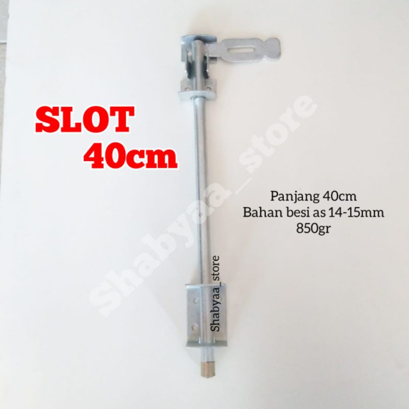 Jual slot/grendel bawah 40cm kunci pintu garasi ornamen aksesoris ...