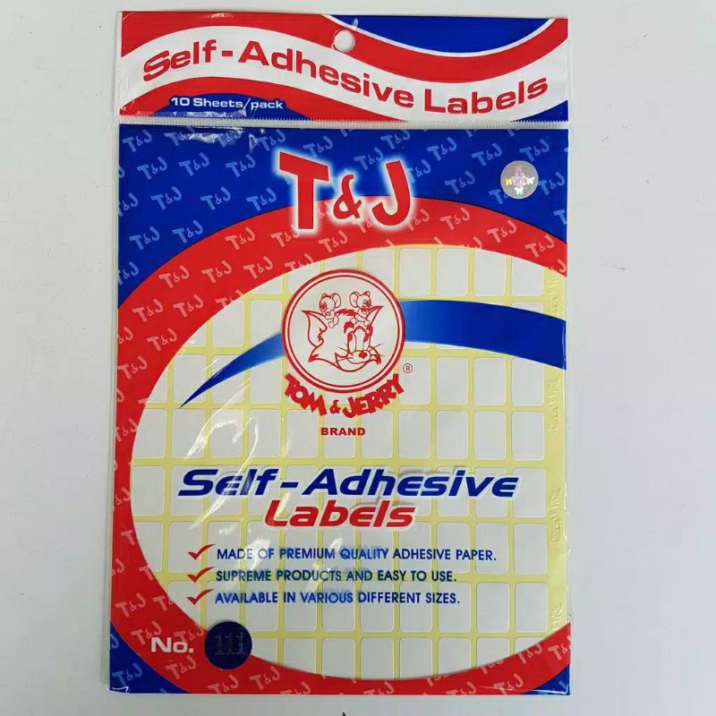 Jual Tom and jerry label 111 T&j labels no. 111 self-adhesive 1Pack ...