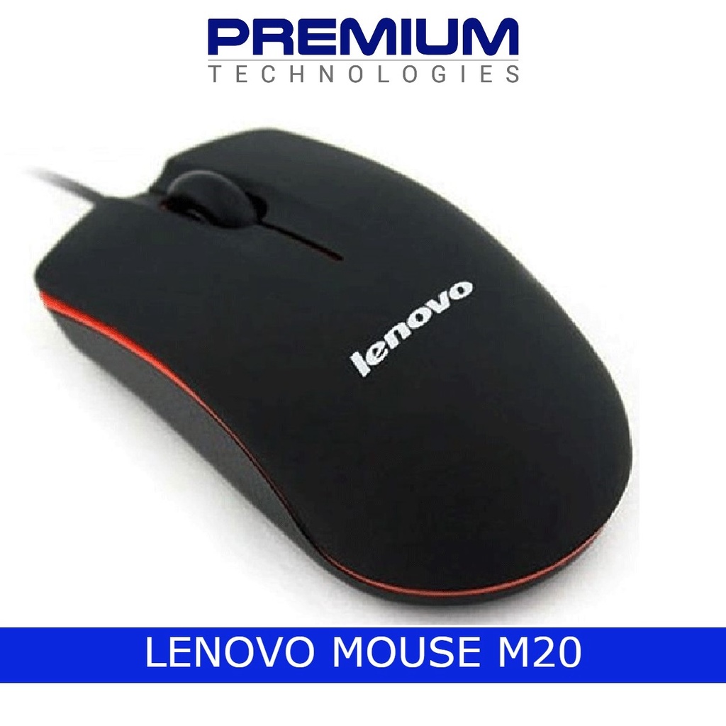 Jual Mouse Laptop Komputer Lenovo M20 Optical USB Mouse / Mouse M20 ...