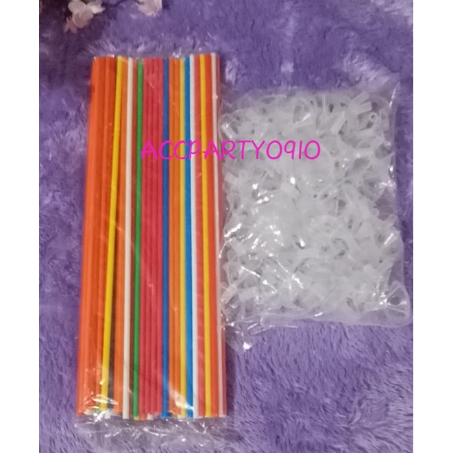 Jual Tangkai Balon isi 100pcs / Gagang Balon / Stik Balon | Shopee ...