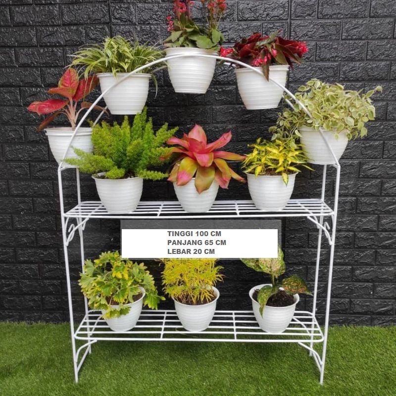 Jual KARGO / BESI 6 MM RAK BUNGA 11 DUDUKAN POT / RAK POT TANAMAN / RAK ...