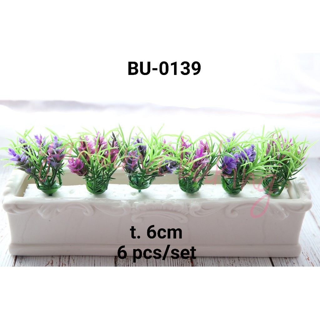 Jual BU-0139 Topper hiasan kue tart cake rumput bunga daun tanaman ...