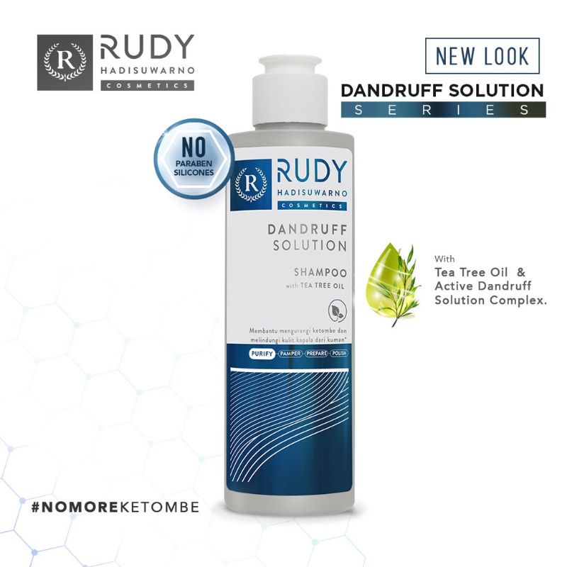 Jual Rudy Hadisuwarno Dandruff Solution Shampoo With Tea Tree Oil 200ml ...