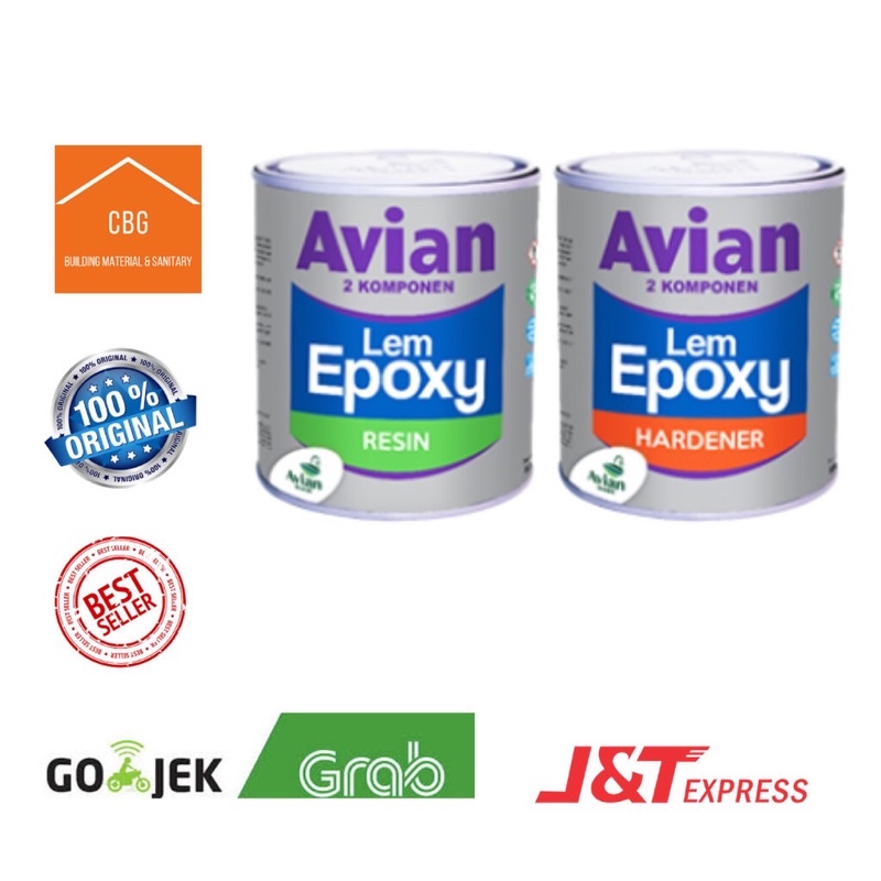 Jual Lem Evoxy Avian 2 komponen Resin dan Hardener | Shopee Indonesia
