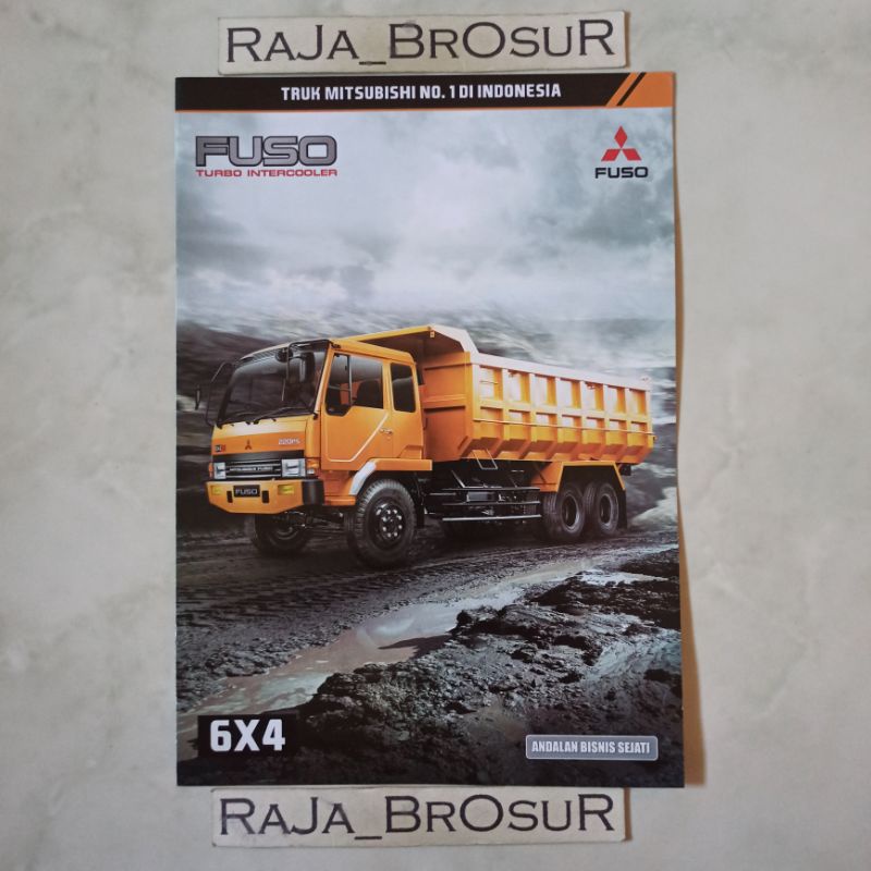 Jual Poster brosur katalog leaflet Mitsubishi Fuso FN527MS/FN527ML 220PS 6x4 2015 | Shopee Indonesia