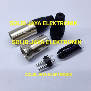 Jual JAK BMA JACK CANON MALE BMA AC3MM ASLI KONEKTOR XLR 3P 3 PIN PLUG ...