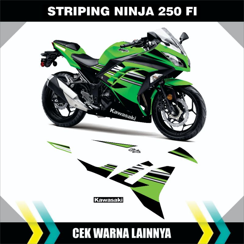 Jual Striping Sticker / Stiker ninja 250 FI 2016-2017 SE / NINJA FI 250 ...