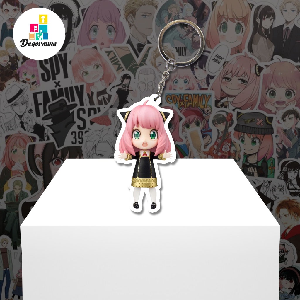Jual Spy x Family Anya Forger Figurine - Gantungan Kunci Akrilik ...