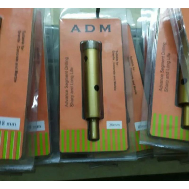 Jual mata bor lubang granit 20 Mm adm diamond core drill Bor Coring ...