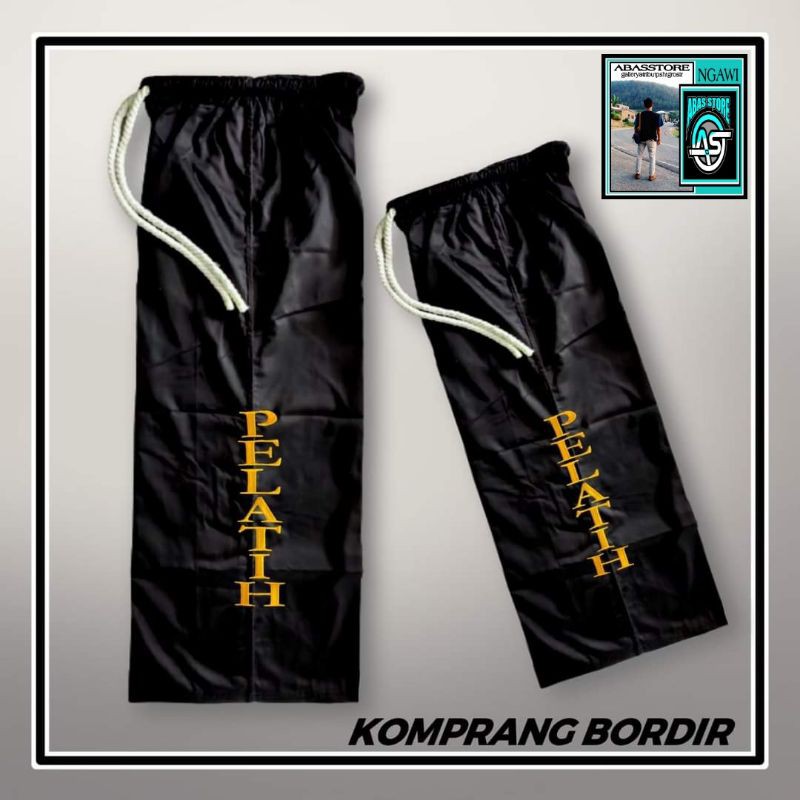 Jual Komprang Bordir Celana Komprang Nagata Slabruk Beladiri Komboran ...