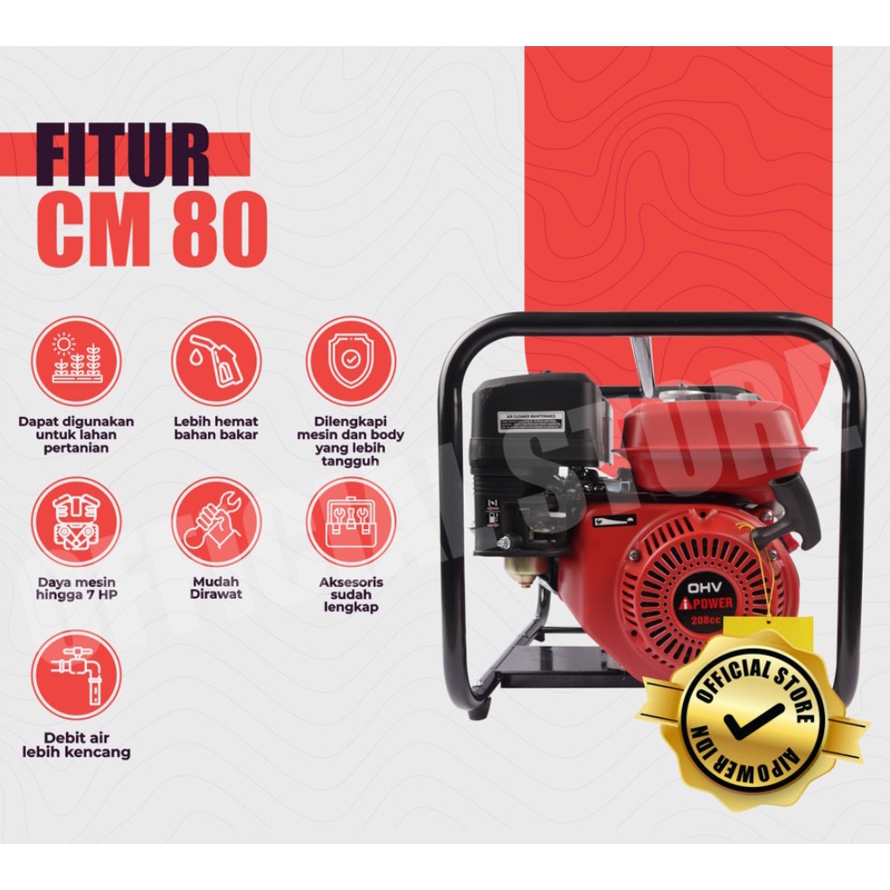 Jual IPOWER AIPOWER POMPA AIR IRIGASI BENSIN - POMPA UNTUK SAWAH DAN ...