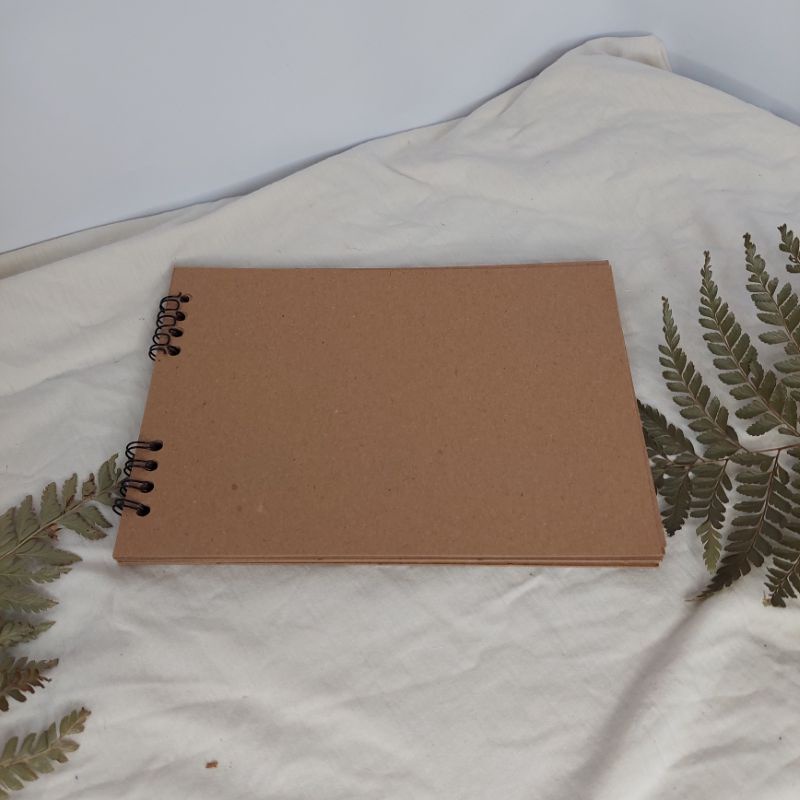 Jual scrapbook scrap book mini album murah kraft aestetic brown tugas ...