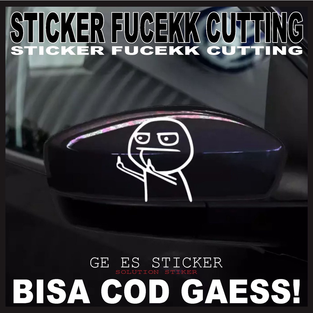 Jual Stiker Cutting Fucek Midlle Finger Mobil dan Motor | Shopee Indonesia