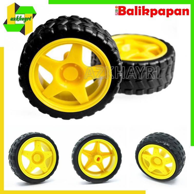 Jual RODA BAN WHEEL SMART CAR ROBOT MOBIL ARDUINO | Shopee Indonesia