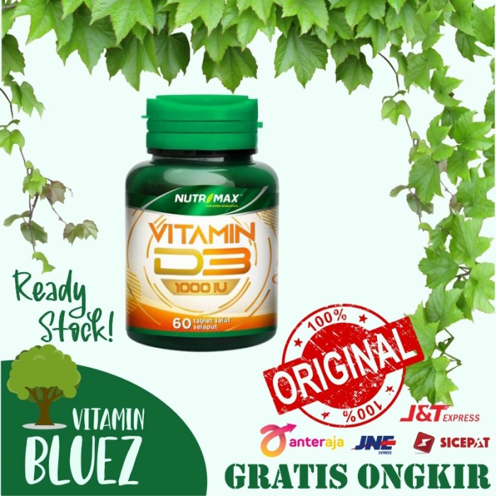 Jual Cintramelin Nutrimax Vitamin D3 1000Iu 60 Tablet Vit D-3 1000 Iu Imun | Shopee Indonesia