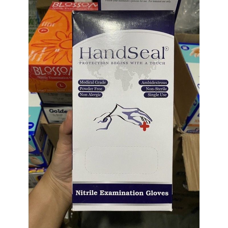 Jual Sarung tangan nitrile biru Handseal made In Malaysia sudah ...