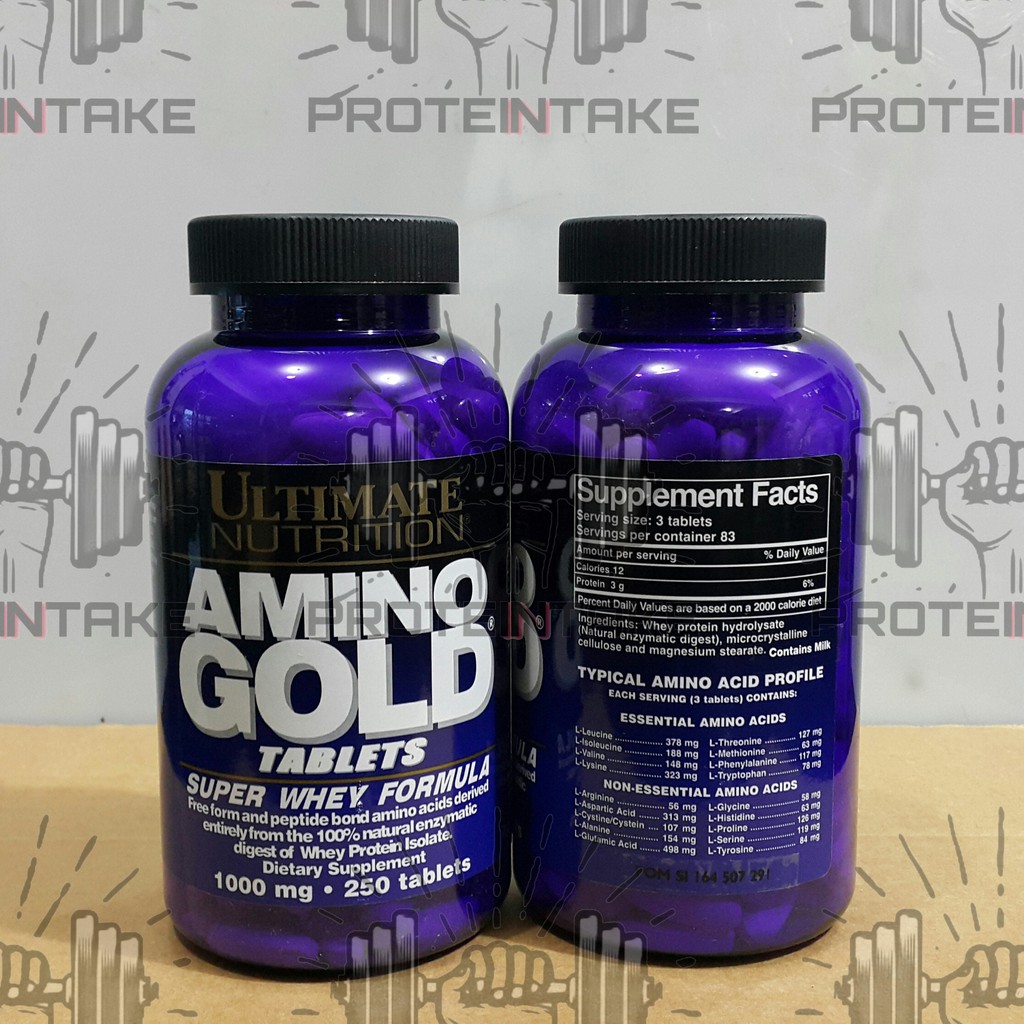 Jual Amino Gold Ultimate Nutrition 250 Tablets Tablet Tabs Tab Acid UN ...