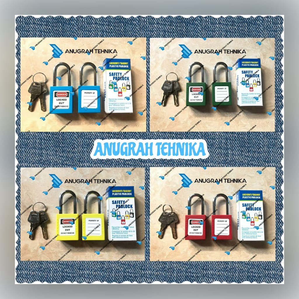 Jual Gembok Safety LOTO Lockout Tagout Padlock | Shopee Indonesia